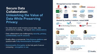 Duality Technologies_Driving Secure Collaboration in Healthcare_mHealth Israel | PPT