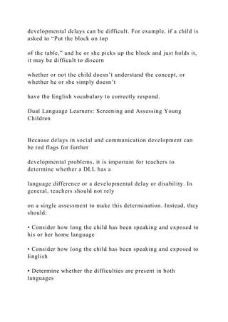 Dual Language Learners Screening and Assessing Young Children.docx