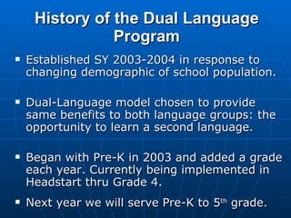 Dual Language Program | PPT