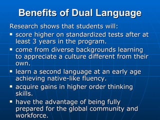 Dual Language Program | PPT