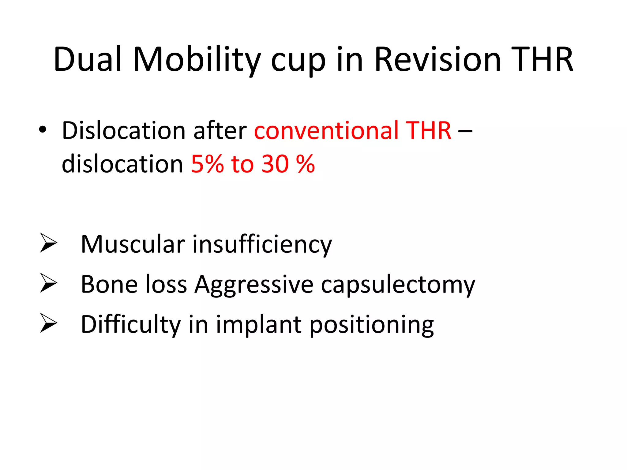 Dual Mobility Cups 6 Pptx