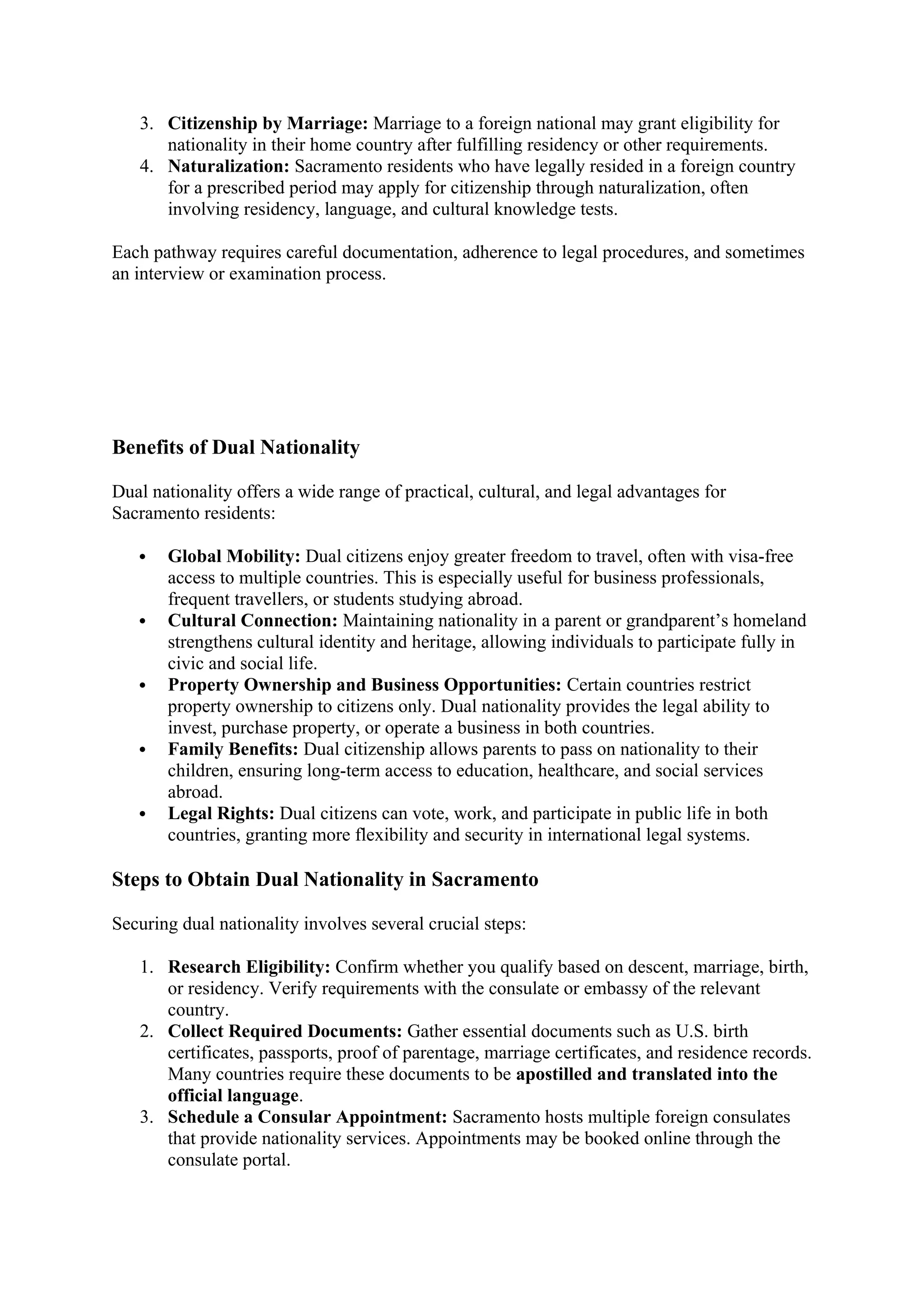 Dual Nationality in Sacramento.docx passport | DOCX