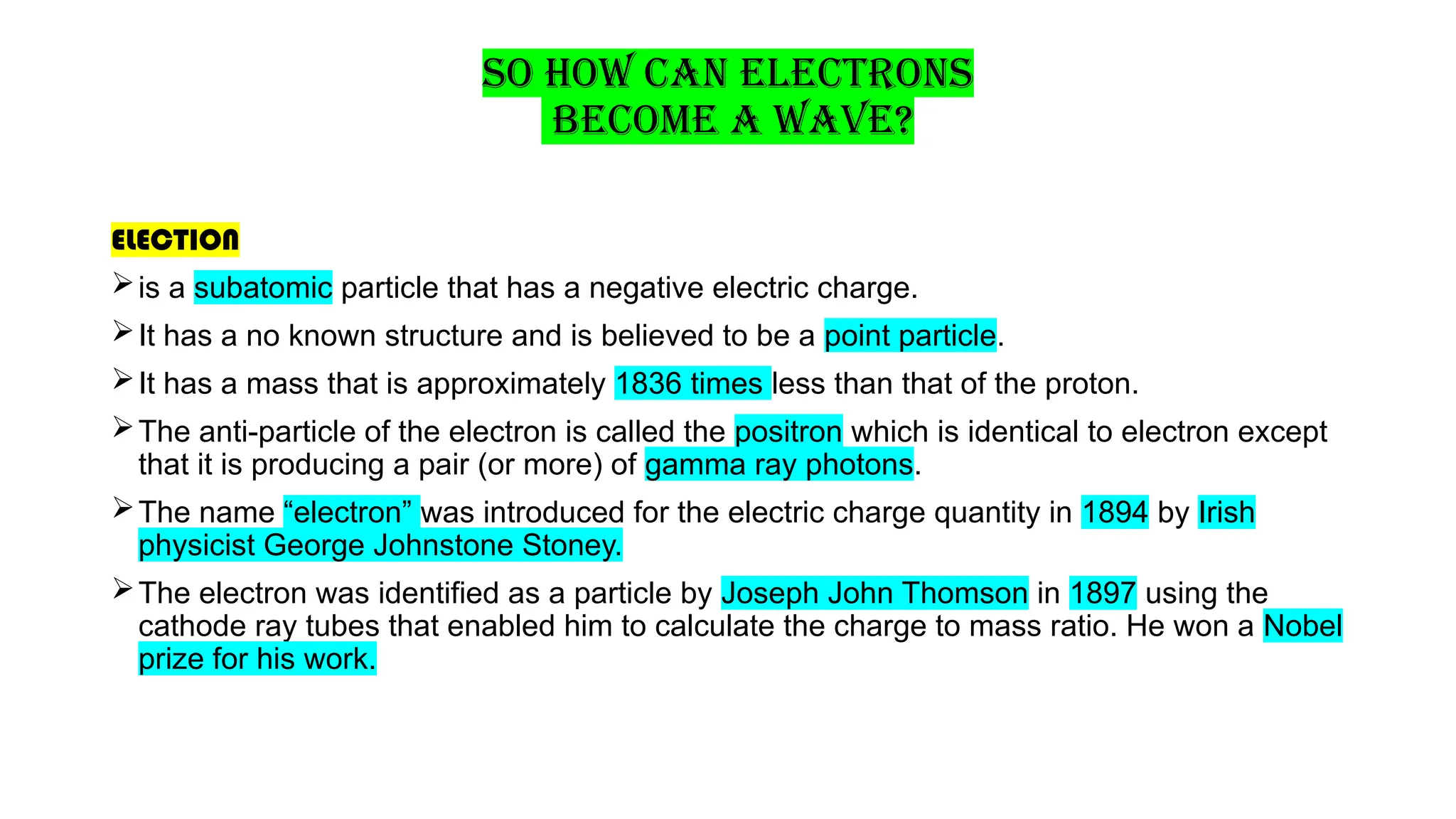 the presentation of dual nature of electrons | PPTX
