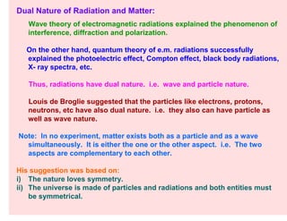 Dual nature of_matter_radiation | PDF