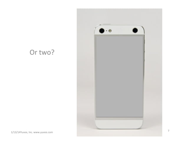 Dual outward facing cameras - real smartphone innovation - 1.2014