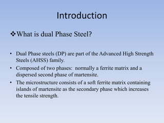 Dual phase steels (1) | PPTX | Geology | Science