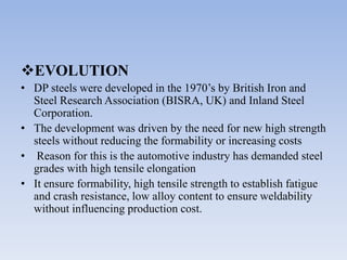 Dual phase steels (1) | PPTX | Geology | Science