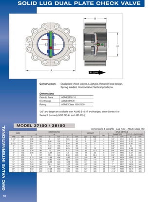 GWC Valve International Dual Plate Valves | PDF