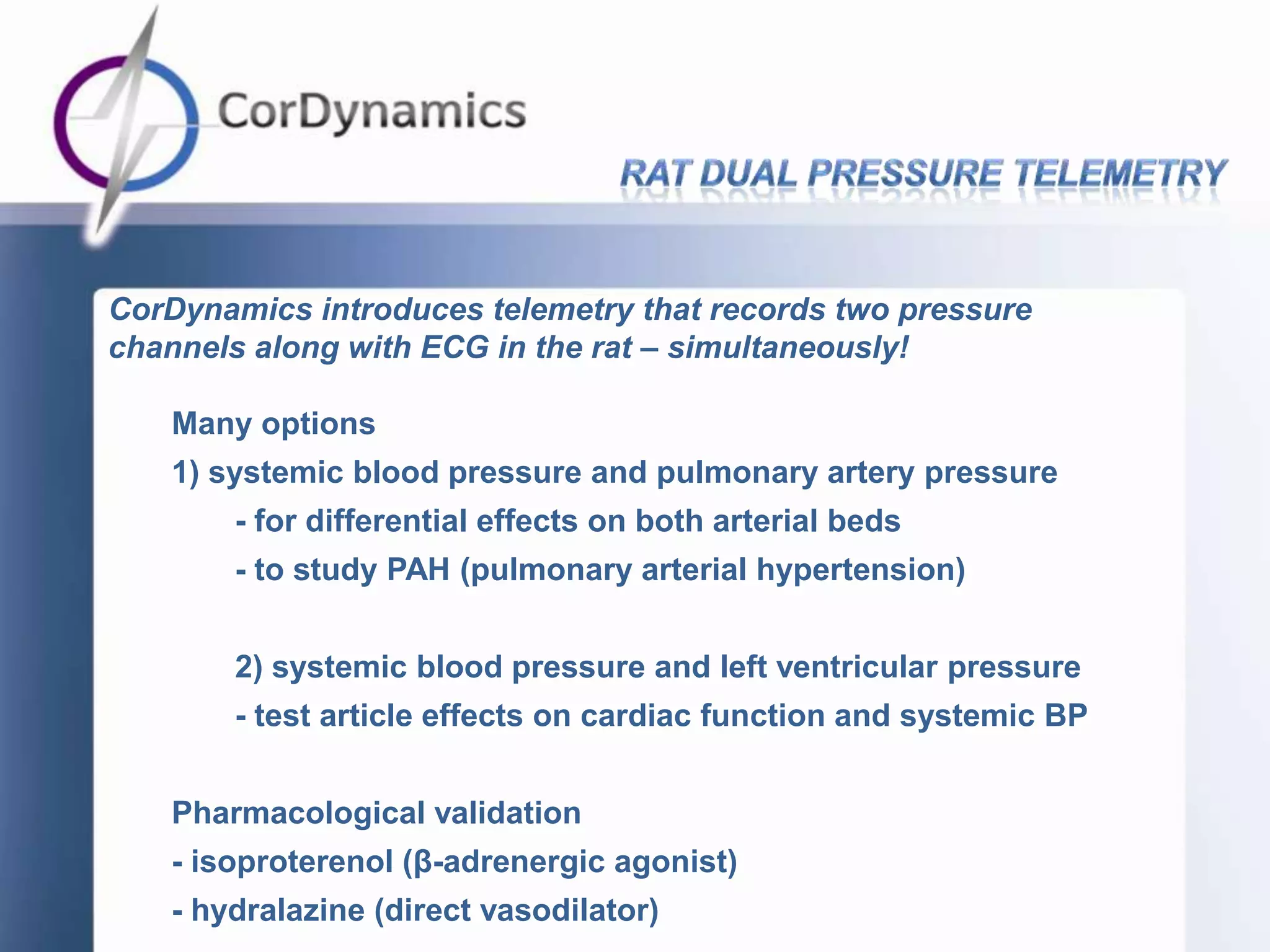 Dual Pressure Telemetry | PPTX