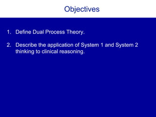 Dual Process Theory Case 2 | PPTX