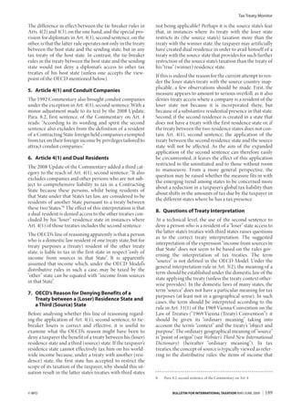 Dual residence.artigo 4 kees van raad | PDF