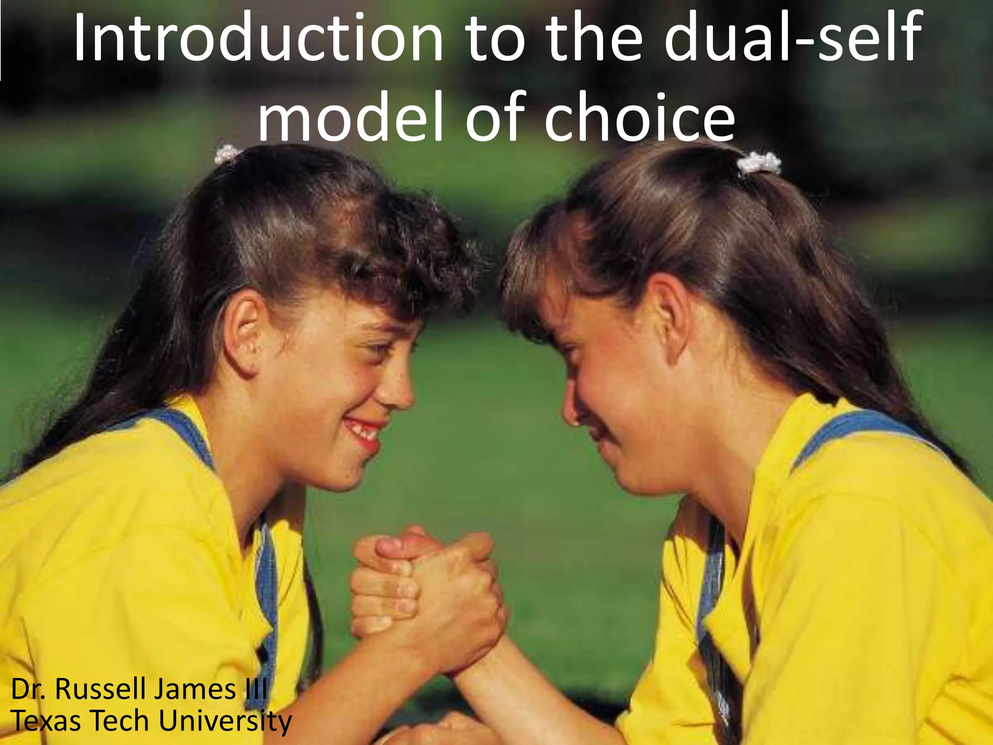 The dual self model of consumer decision making | PPTX