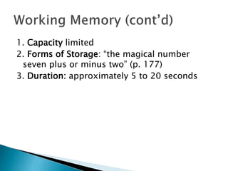 Dual storage model of memory | PPSX