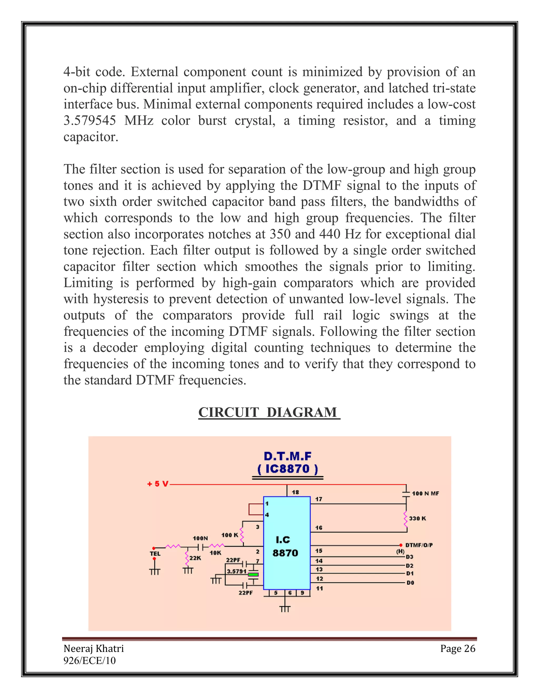 Dual tone multiple frequency | PDF