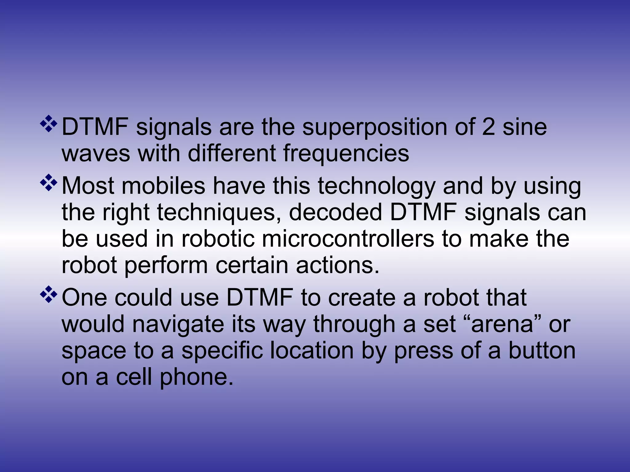 Dual tone multiple frequency | PPT