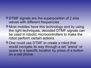 Dual tone multiple frequency | PPT