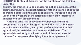 Dual Training System WORK-BASED LEARNING WITH EMPHASIS ON TRAINERS ...