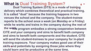 Dual Training System WORK-BASED LEARNING WITH EMPHASIS ON TRAINERS ...