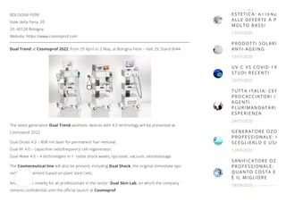 Dual Trend al Cosmoprof 2022 | PDF | Skin and Dermatology | Diseases ...