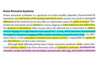 Duane Retraction Syndrome | PDF