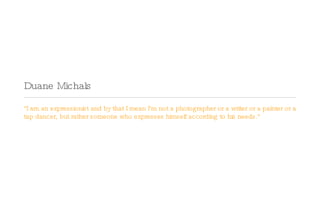 Duane michals | PPT