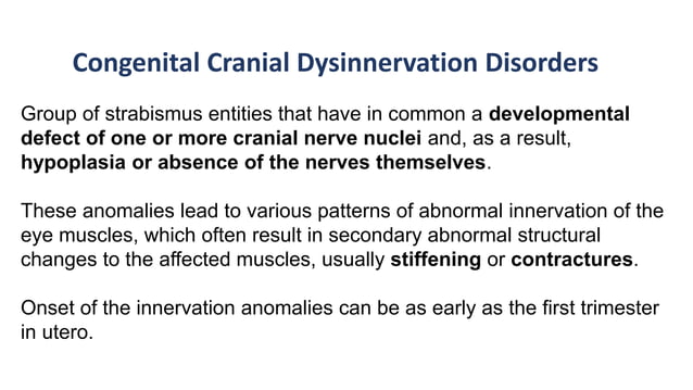 Duane Retraction Syndrome- Congenital Cranial Dysinnervation Disorder ...