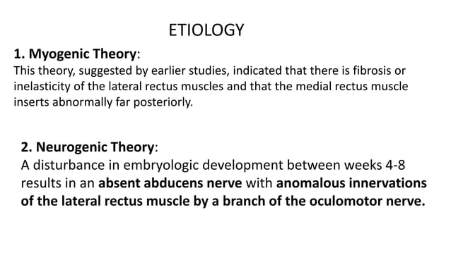 Duane Retraction Syndrome- Congenital Cranial Dysinnervation Disorder ...