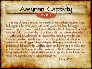 Timeline of the Old Testament - DE Smith | PPT