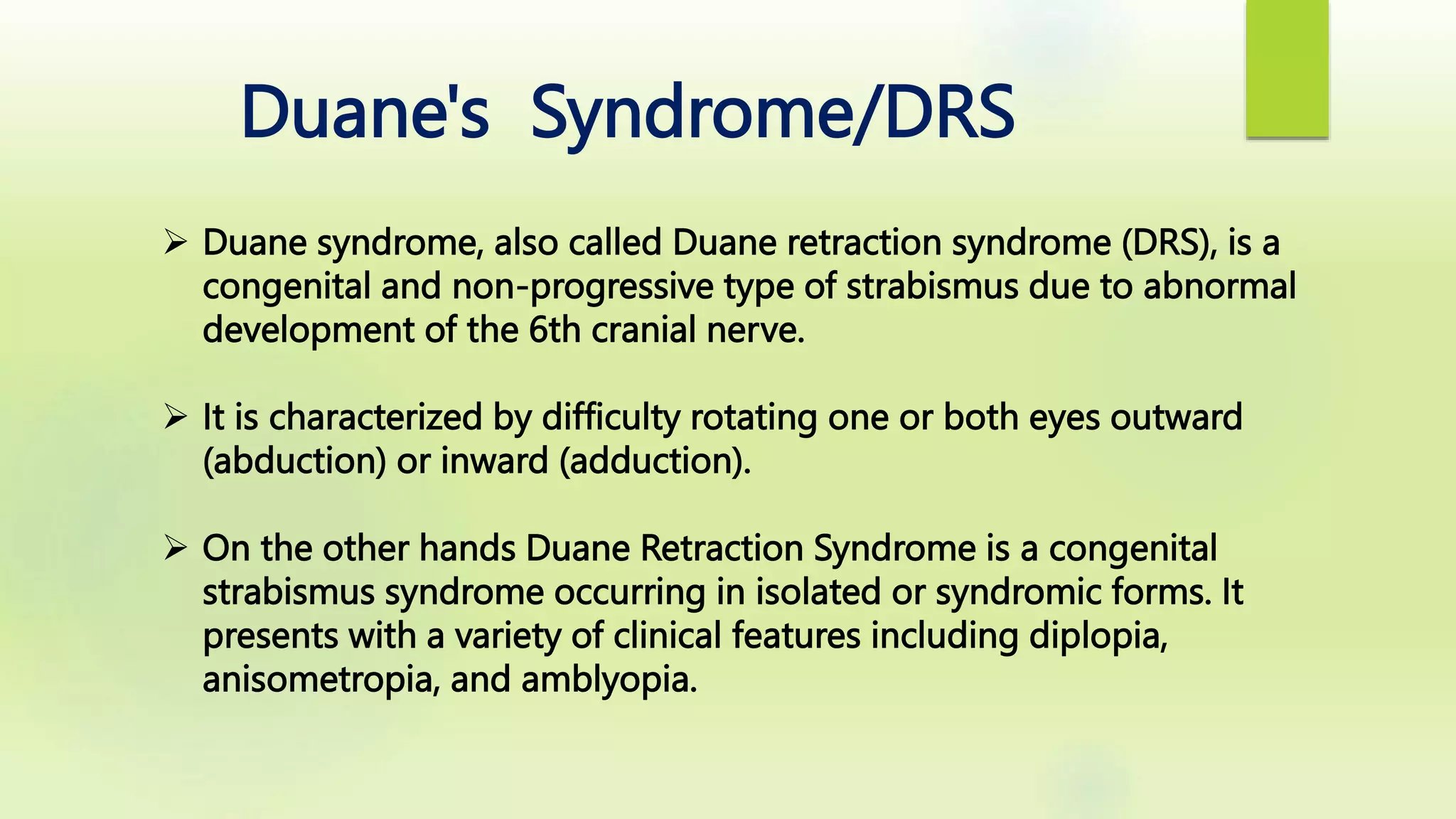 Duane's Retraction Syndrome.pptx