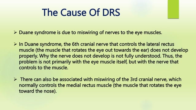 Duane's Retraction Syndrome.pptx | Physical Therapy | Wellness