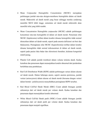 Hemogram dan Sediaan Apus | DOCX