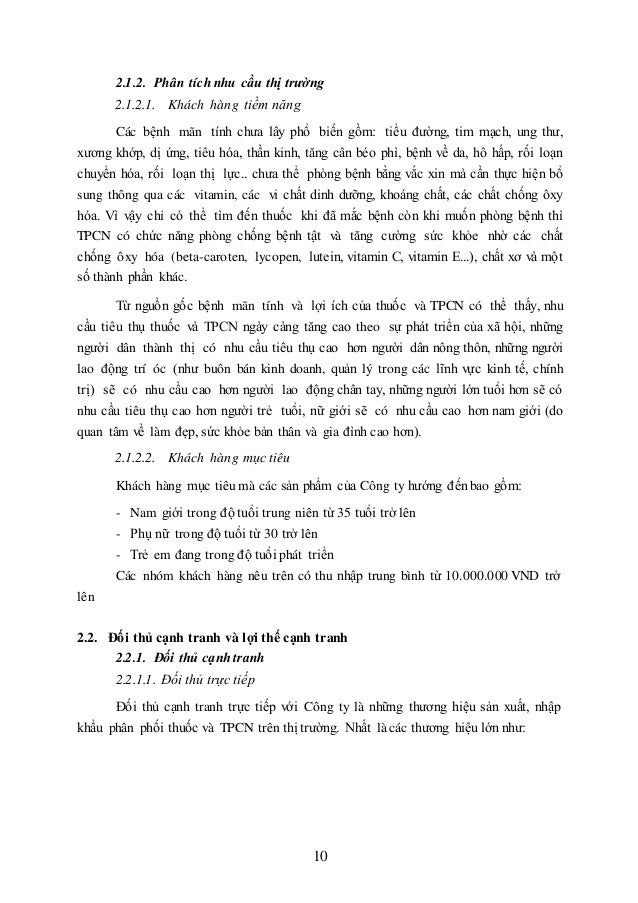 Dự án khởi nghiệp kinh doanh ngành dược công ty cổ phần y dược phẩm Thành Đô | DOCX