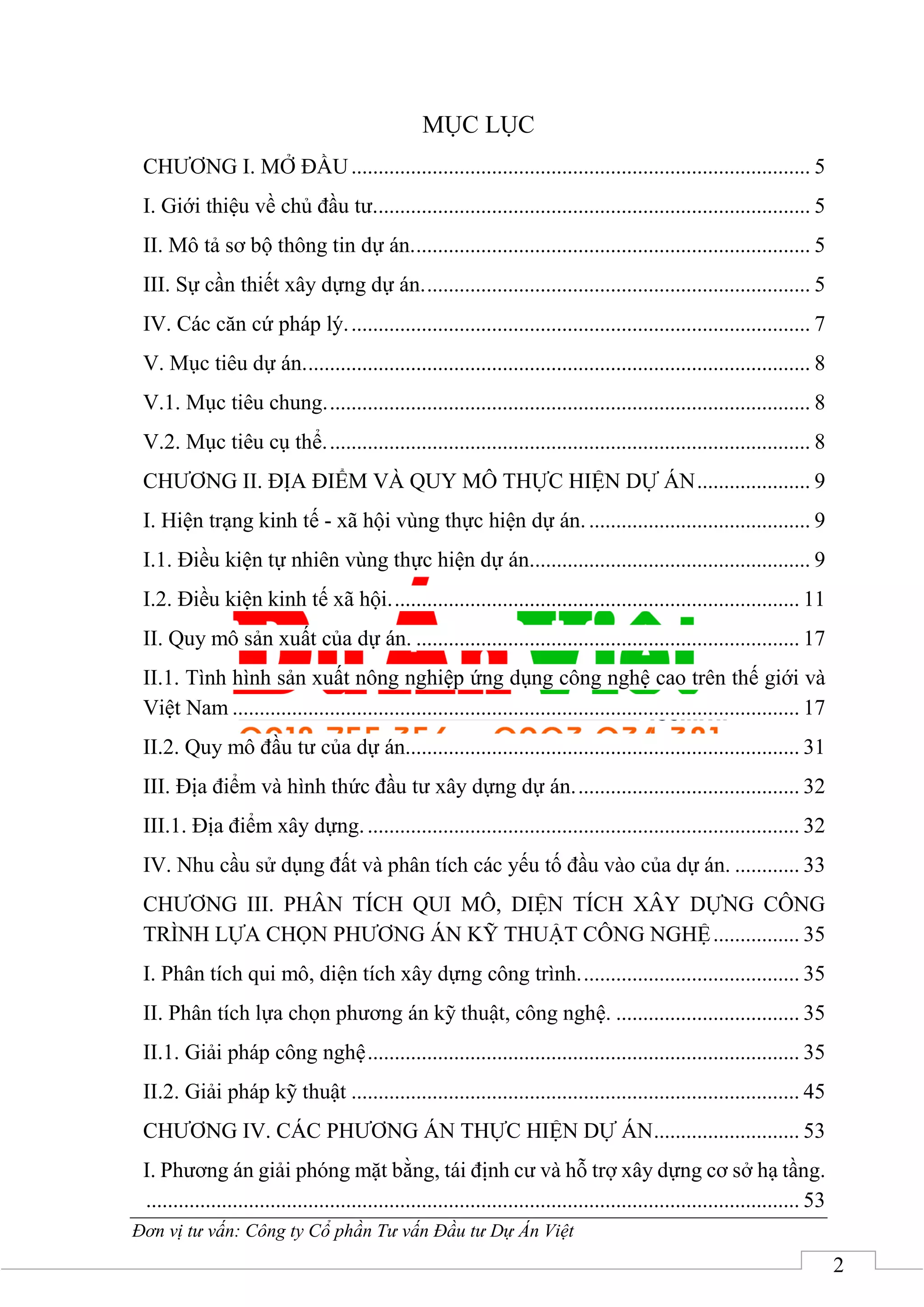 Thuyết minh dự án đầu tư Nhà máy điện năng lượng mặt trời kết hợp NNCNC ...