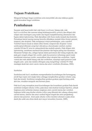 Tes Cerebellum | DOCX