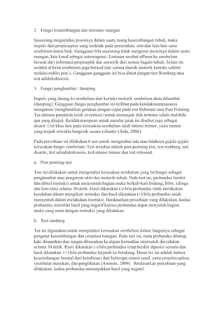 Tes Cerebellum | DOCX