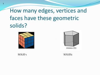 Edges, faces and vertices | PPTX | Science
