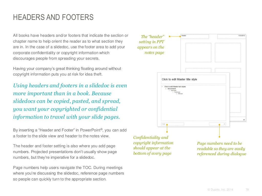 HEADERS AND FOOTERS All books