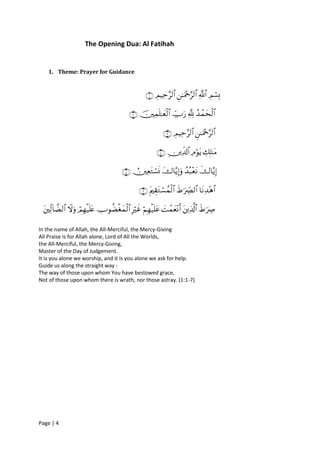 Duas of the Messengers, Prophets and Pious from Quran | PDF