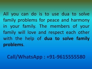 Dua to solve family problems | PPT