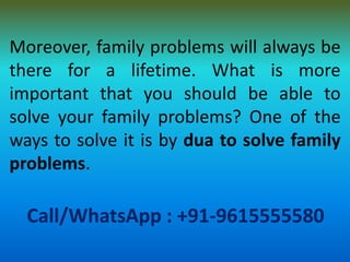 Dua to solve family problems | PPT
