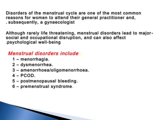 Disfunctional uterine bleeding.gynaecology | PPT