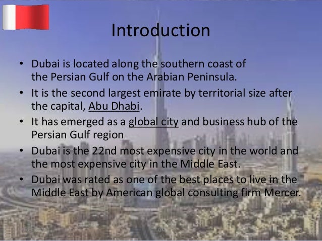 Introduction and Tourist Attraction of Dubai