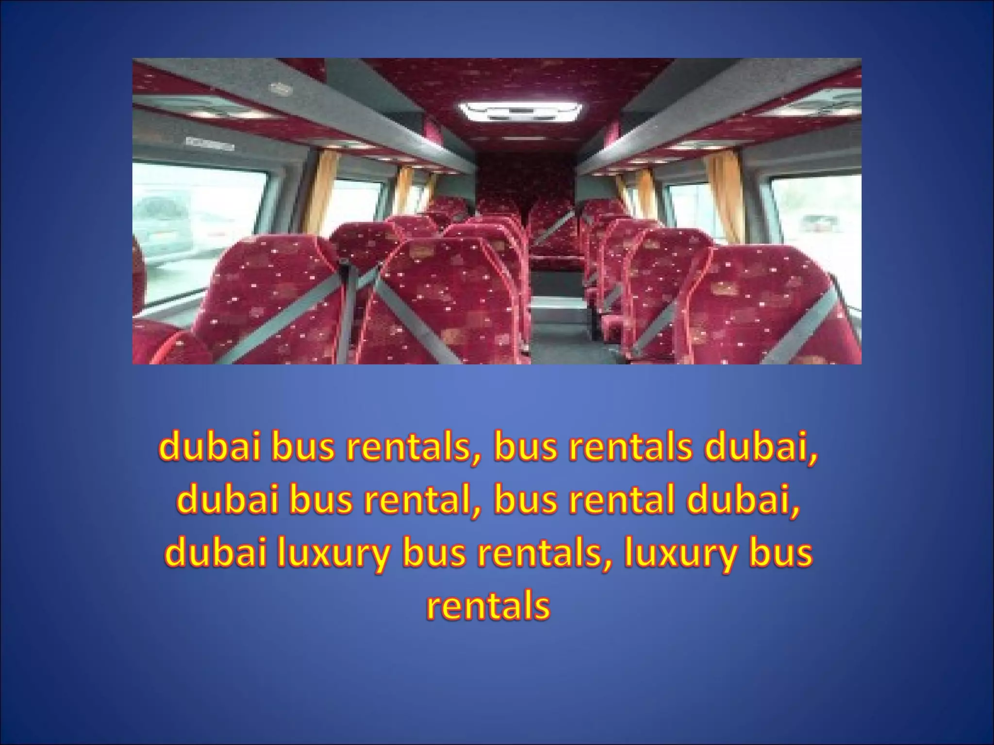 Dubai bus rentals | PPT