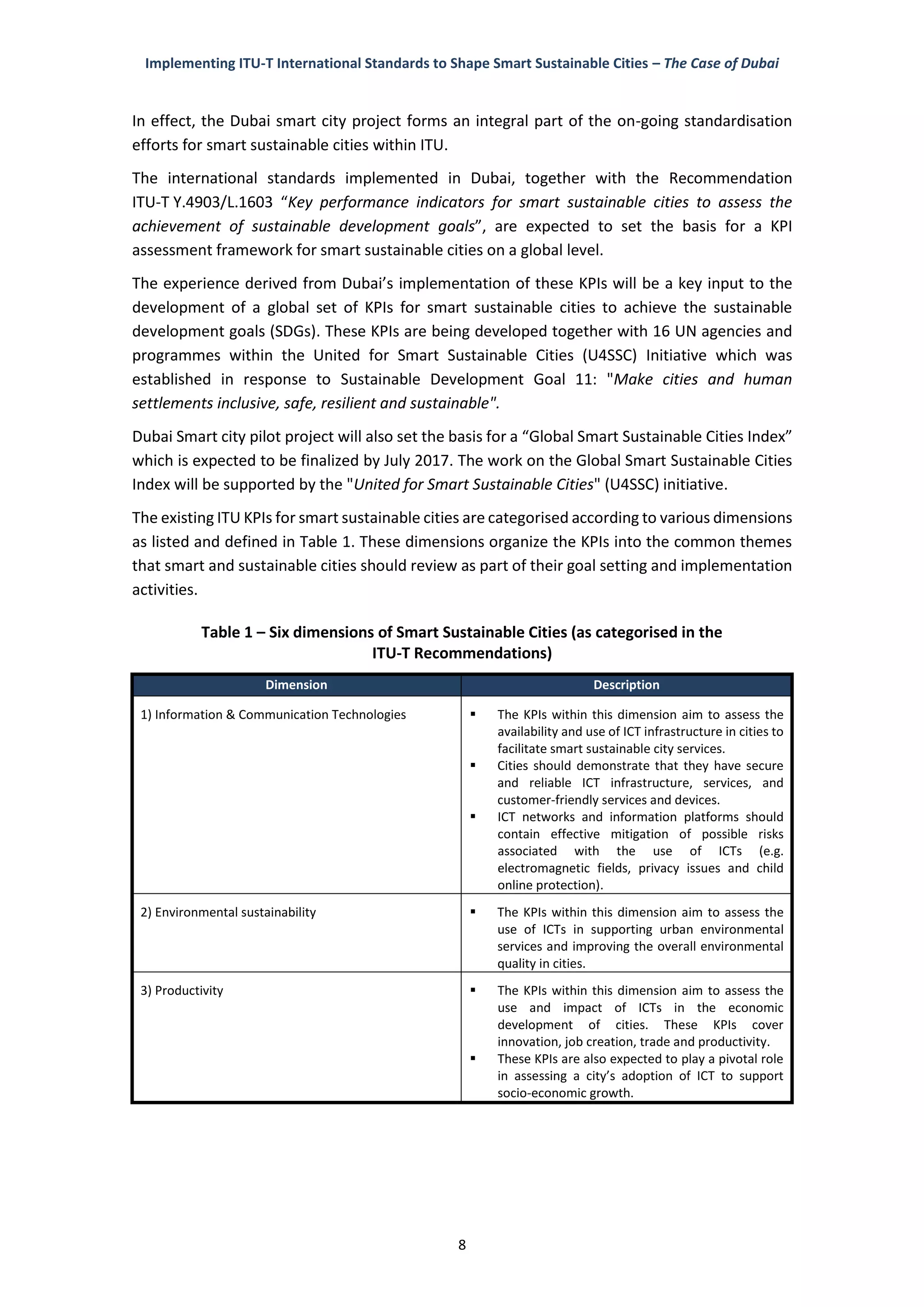 Implementing ITU-T International Standards to Shape Smart Sustainable ...