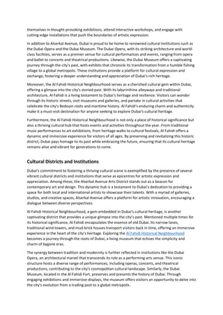 Embracing Diversity: The Vibrant Cultural Mosaic of Dubai | PDF ...