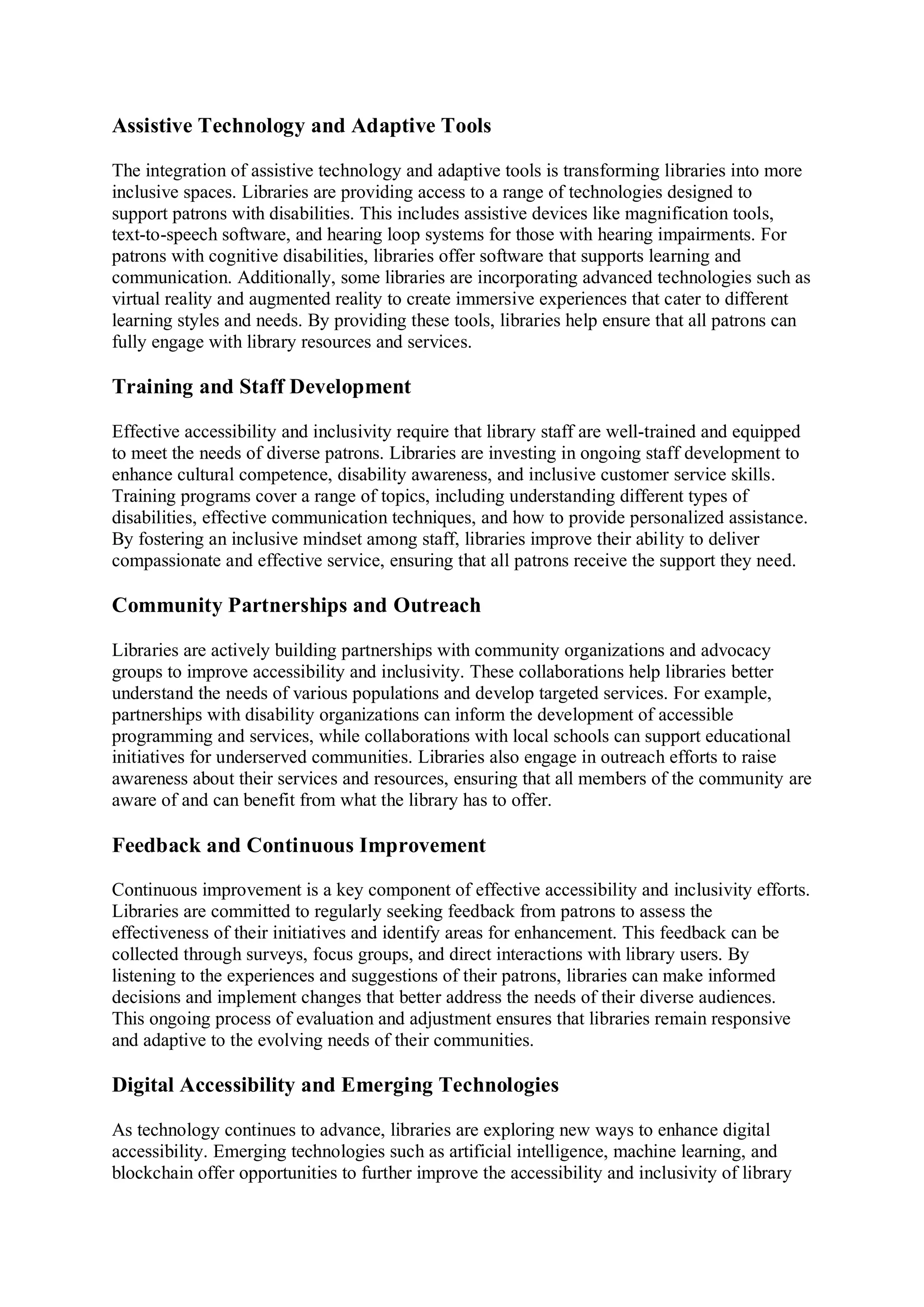 How Libraries Are Addressing Accessibility and Inclusivity in the 21st ...