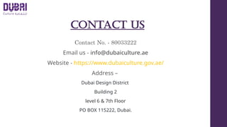 DUBAI LIBRARY BRANCHES, Dubai Culture, Libraries | PPT