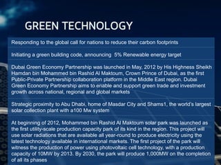 Dubai FDI Presentation - Ibrahim Ahli | PDF