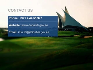 Dubai FDI Presentation - Ibrahim Ahli | PDF