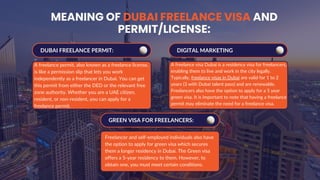 A Complete Guide of Dubai Freelance Visa and Permit in 2024 | PDF